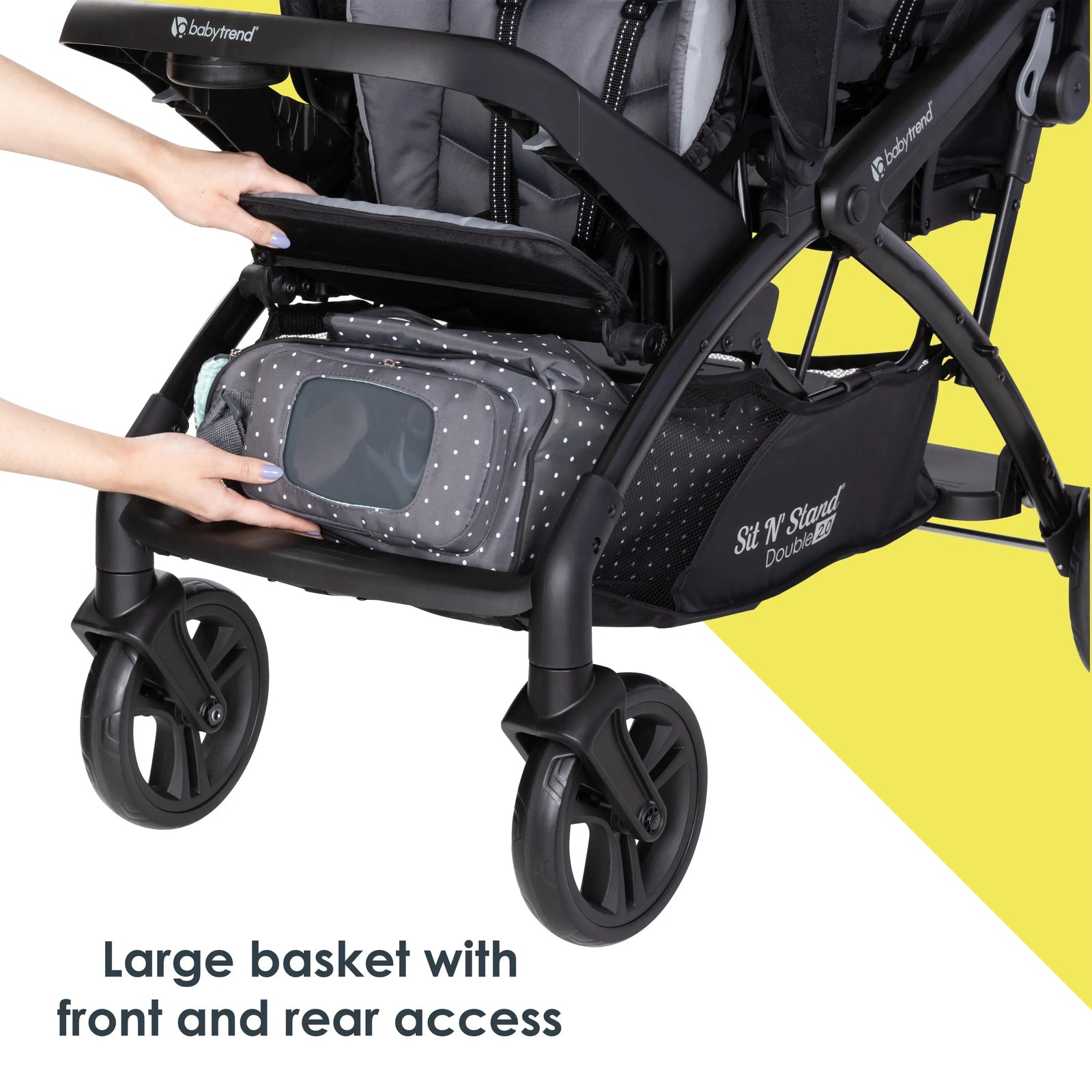 Sit N' Stand® Double 2.0 Stroller - Double Seats/Stand Board – Baby Trend